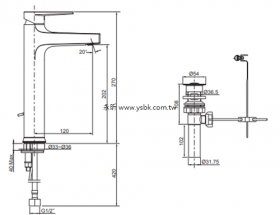 KOHLER Taut 單把高出水口面盆龍頭 K-74026T-4-CP – 永昕衛浴廚具